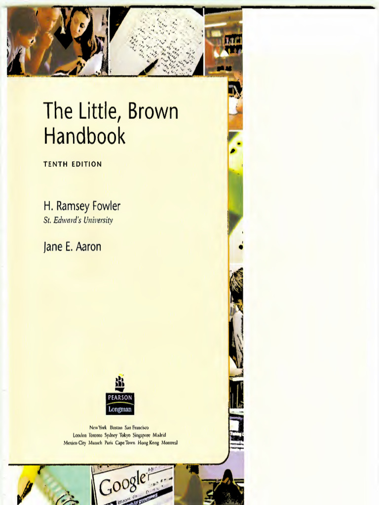 H. Ramsey Fowler Jane E. Aaron the Little Brown Handbook 10th Edition ...