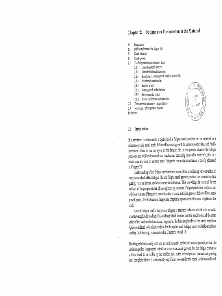 JS Fatigue As A Phenomenon in The Material | PDF