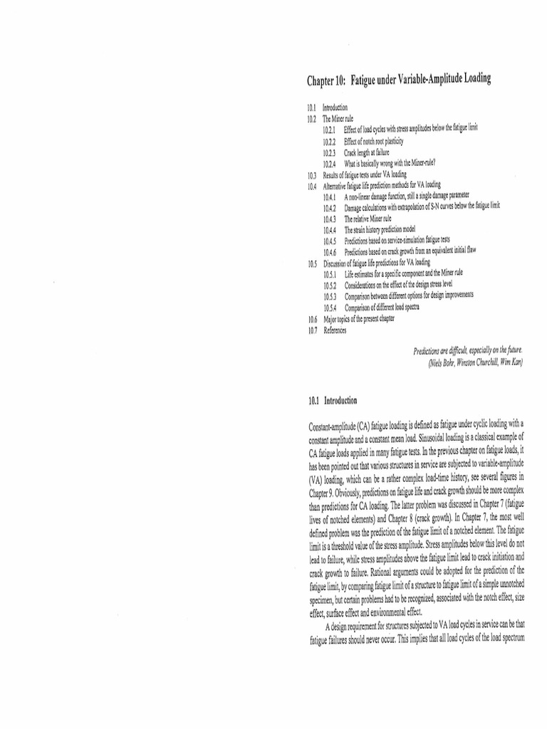 JS Fatigue Under Variable-Amplitude Loading | PDF