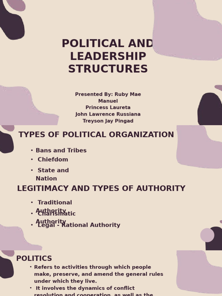 Political and Leadership Structures | PDF