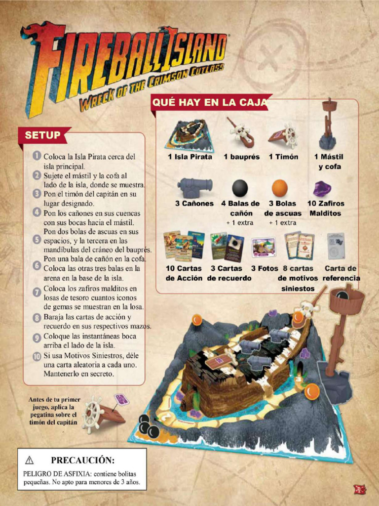 Manual Español - Wreck of The Crimson Cutlass - Fireball Island The ...