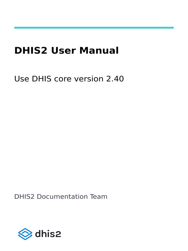 Dhis2 User Manual | PDF | Source Code | Metadata