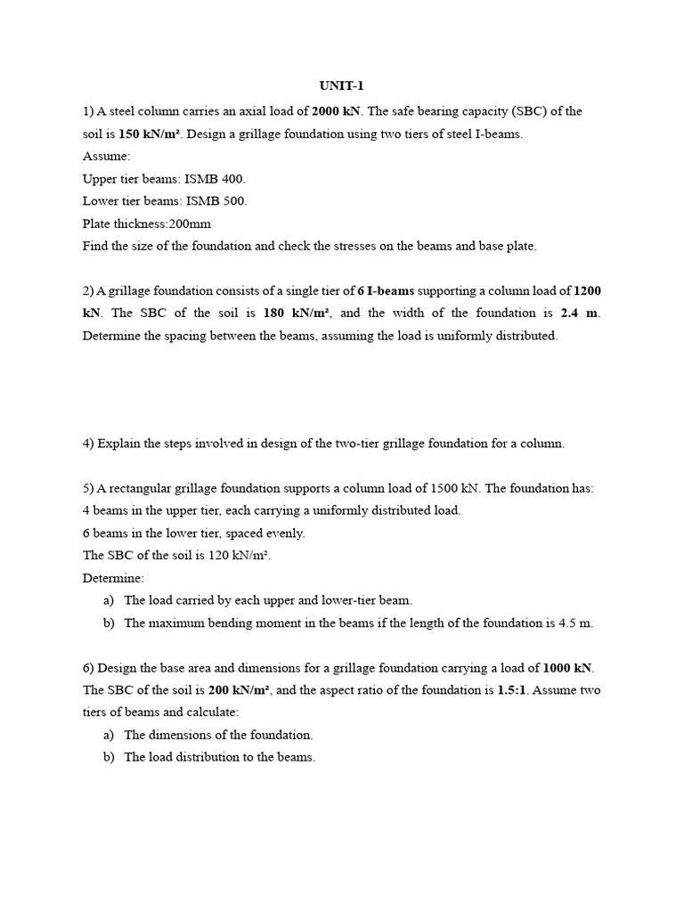 Steel Structures Design Question Bank | PDF | Strength Of Materials ...