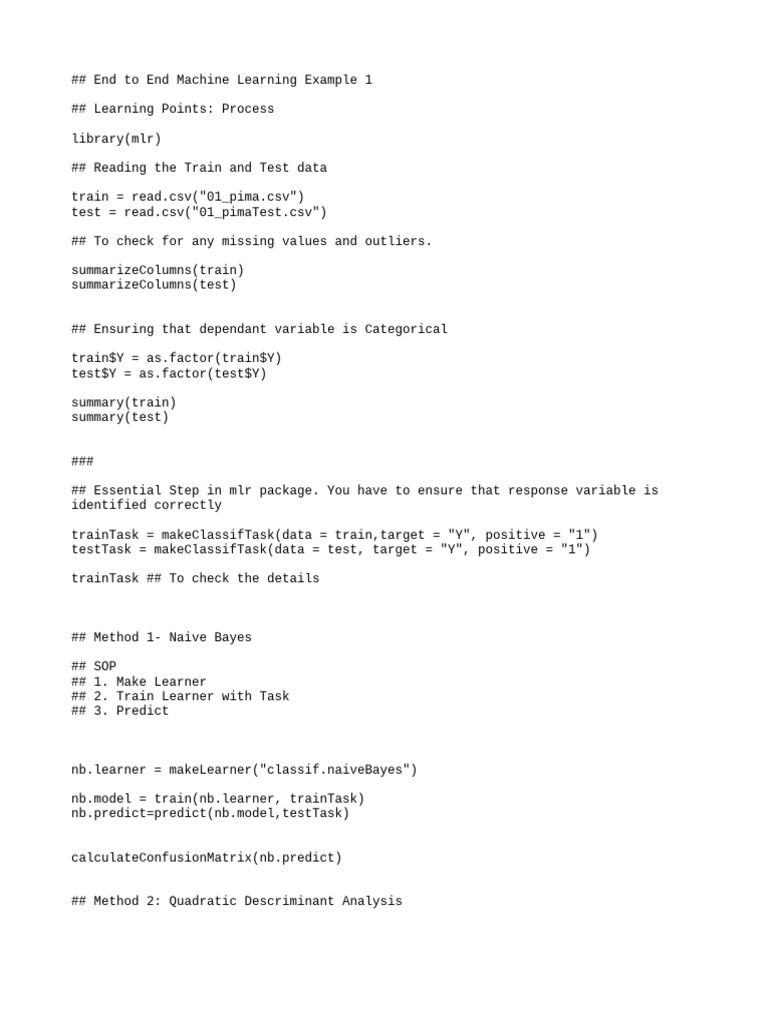 01 Pima End To End Script | PDF | Logistic Regression | Mathematical ...