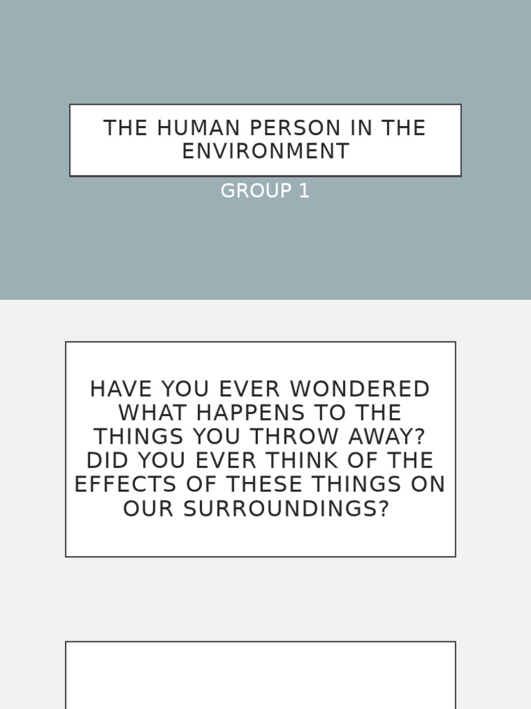 Human Impact on Environmental Ethics | PDF | Natural Environment ...