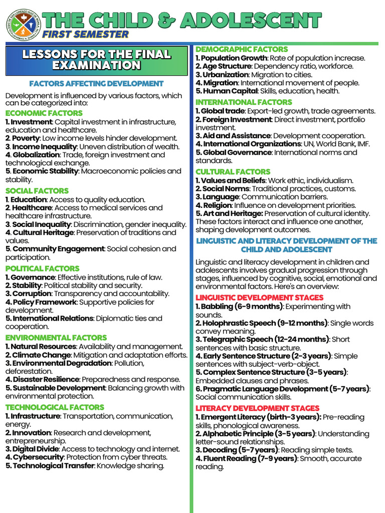 REVIEWER IN PROF ED 1 | PDF | Cognitive Development | Adolescence