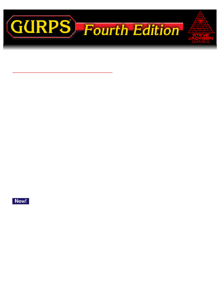 GURPS 4e - Bio-Tech Errata 4e | PDF