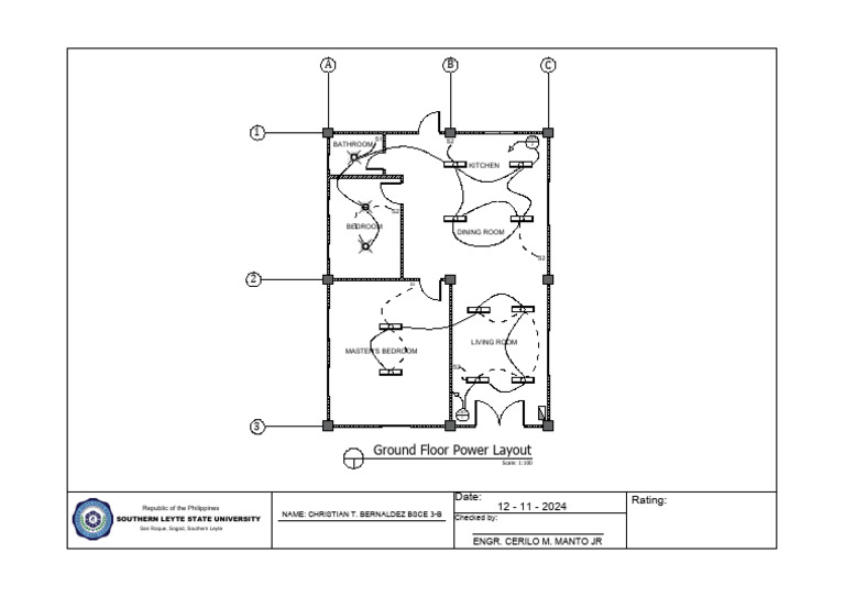 Ground Floor Power Layout Plan | PDF