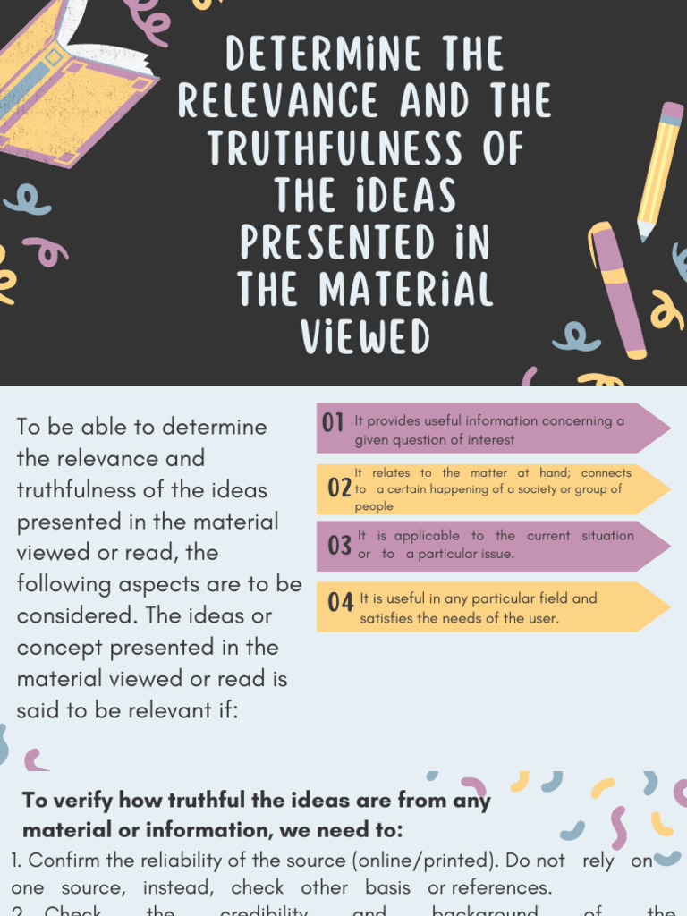 English 9- Determining Truthfulness | PDF | Communication | Social ...
