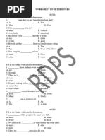 Practice Worksheet Class IX - Determiners | PDF