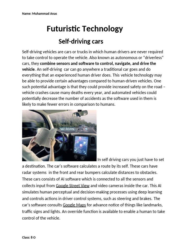 Self-Driving Cars: Future of Transportation | PDF