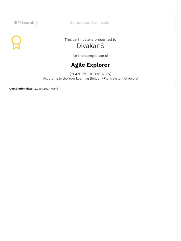 IBM Agile Certification | PDF