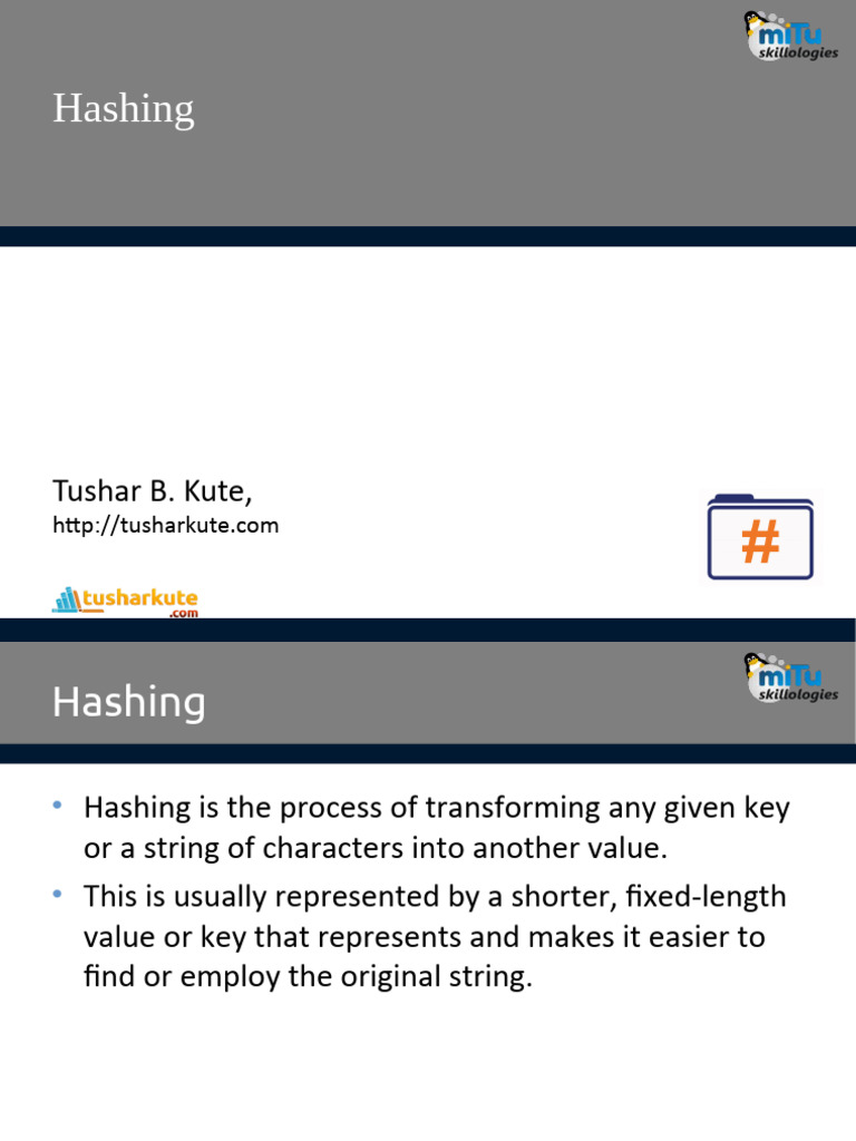 12. Hashing | PDF | Database Index | Computer Science