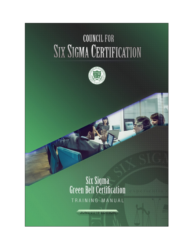 Six Sigma Green Belt Certification Training Manual CSSC 2018 06b | PDF ...
