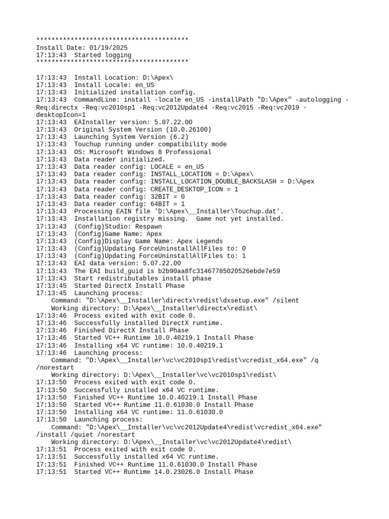Install Log | PDF | Computer Architecture | Computing Platforms