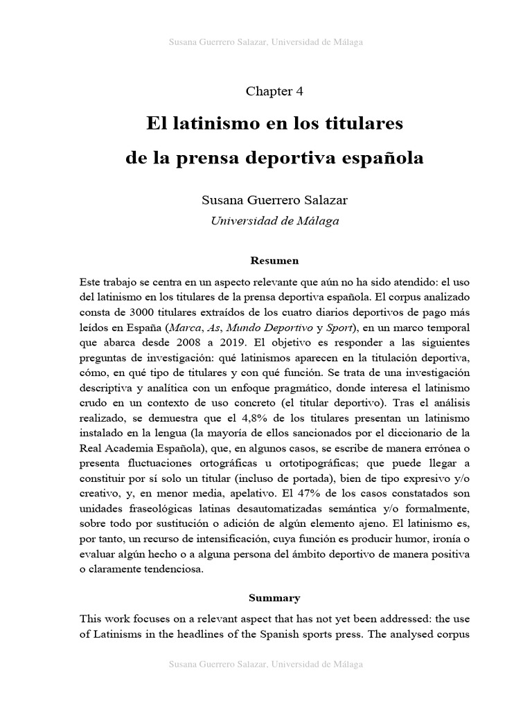 Capítulo Latinismo | PDF | Lingüística