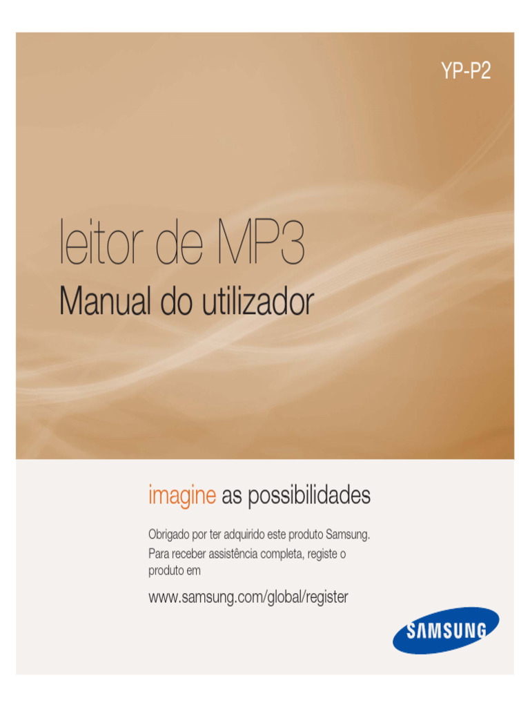 Samsung YP-P2JAB User Manual | PDF | Fones de ouvido | USB
