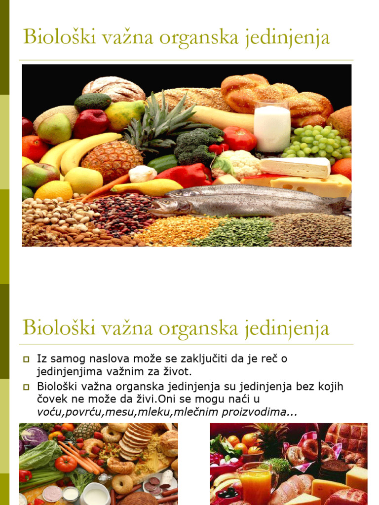 Bioloc5a1ki Vac5bena Organska Jedinjenja 2 | PDF
