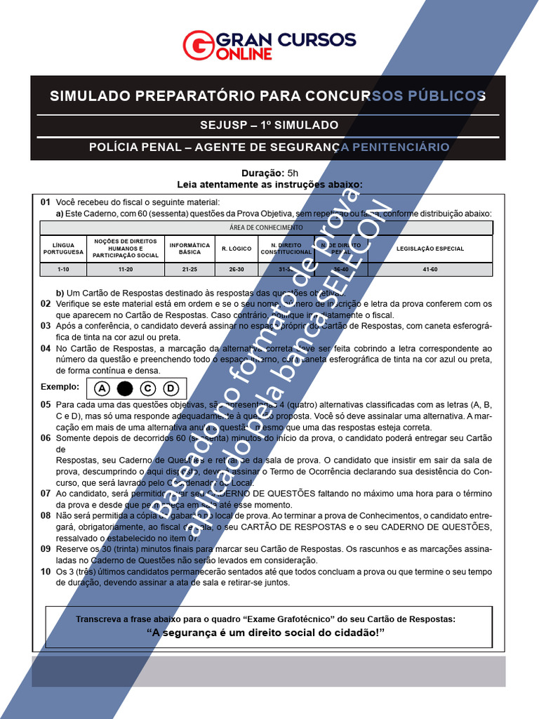 Gran Pos Simulado 1 OK | PDF