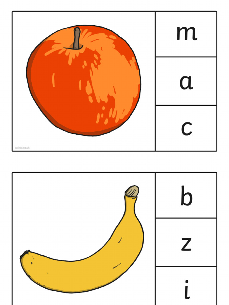 Initial Sounds Peg Matching Game | PDF
