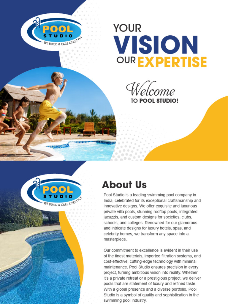 PoolStudio_Brochure | PDF | Swimming Pool | Water