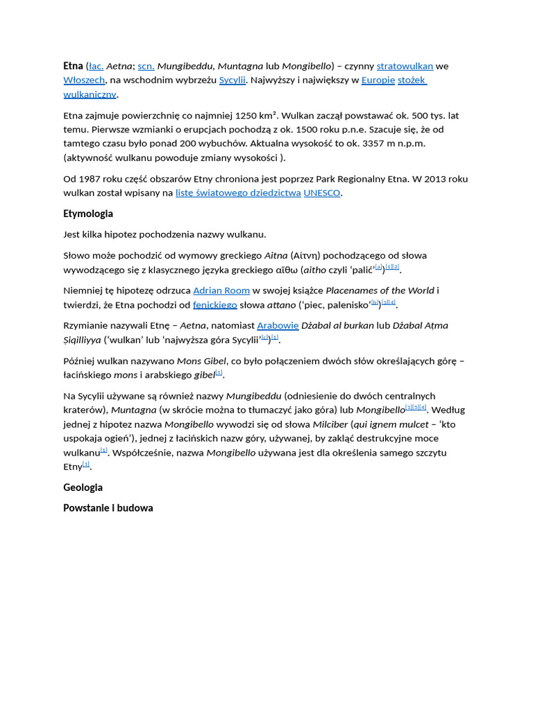 Etna | PDF