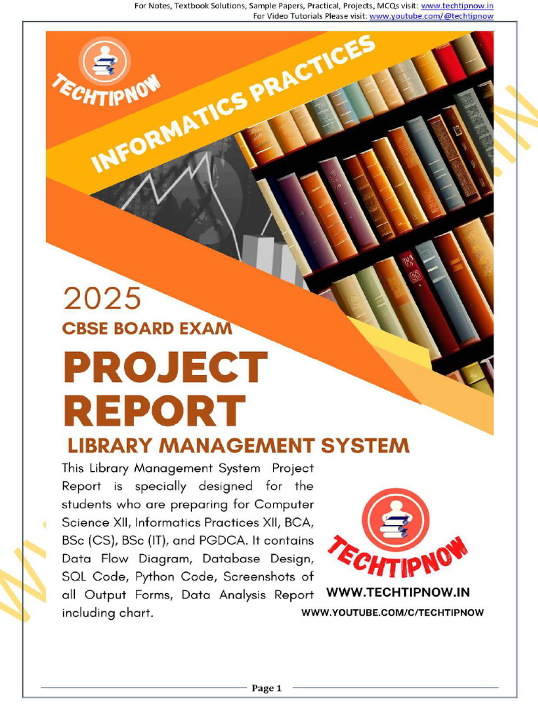 Project Report Library Management System Free (1) | PDF | My Sql | Information Retrieval