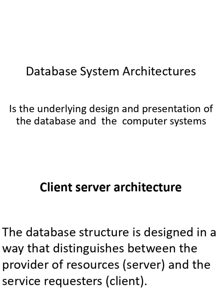 DBS Architecture | PDF | Databases | Database Transaction