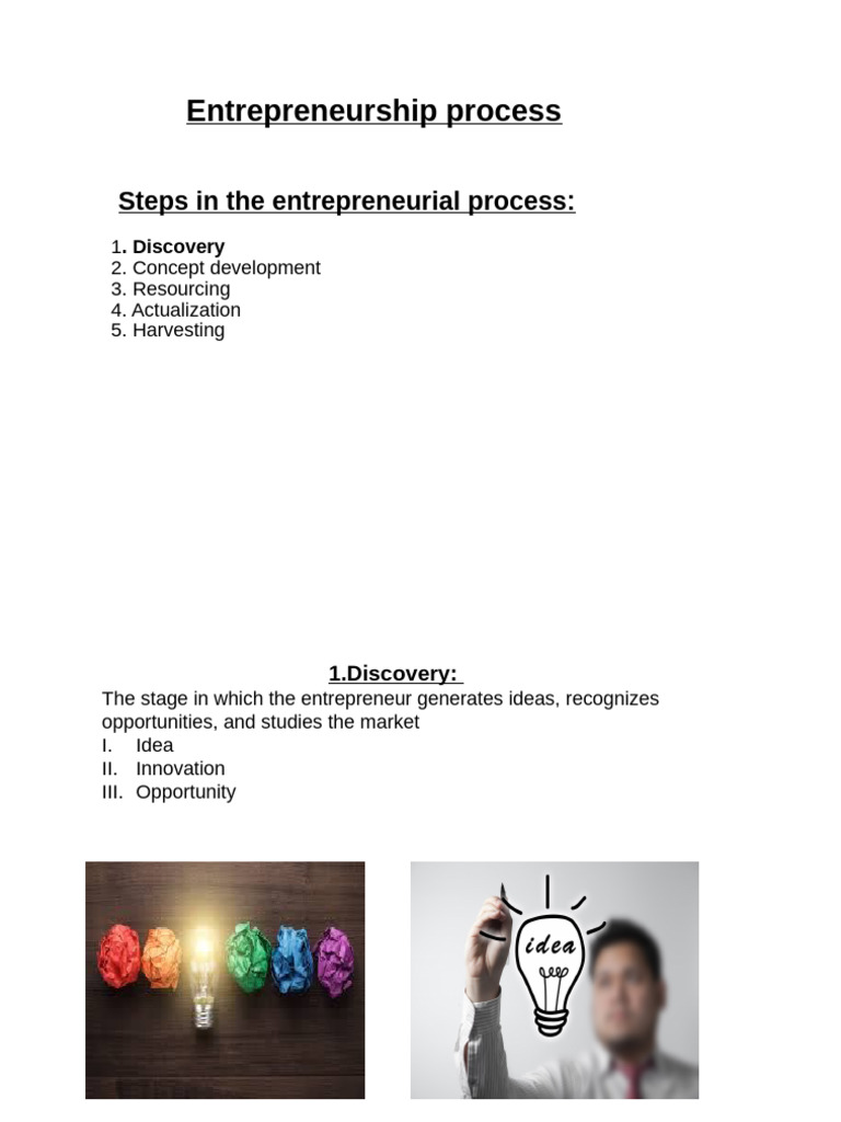 Entrepreneurship Process and Idea Generation | PDF | Entrepreneurship ...