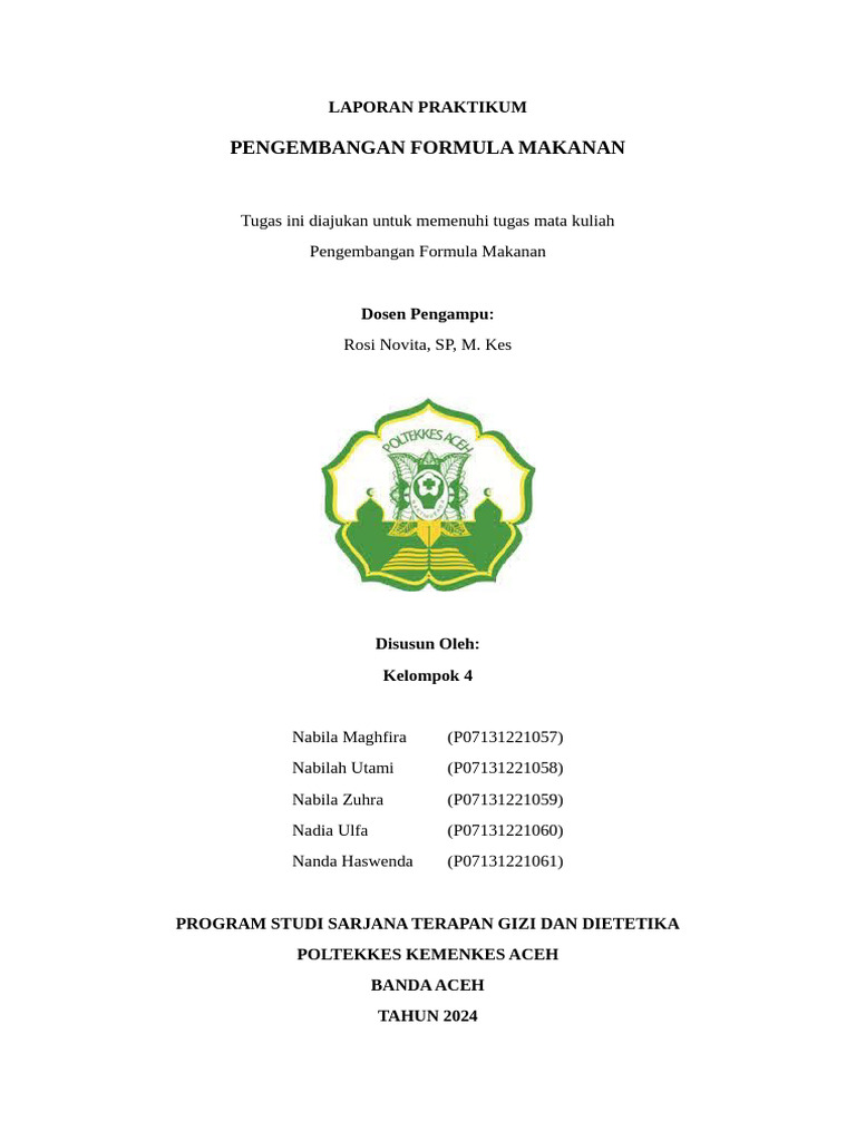 Pengembangan Formula Tempe | PDF