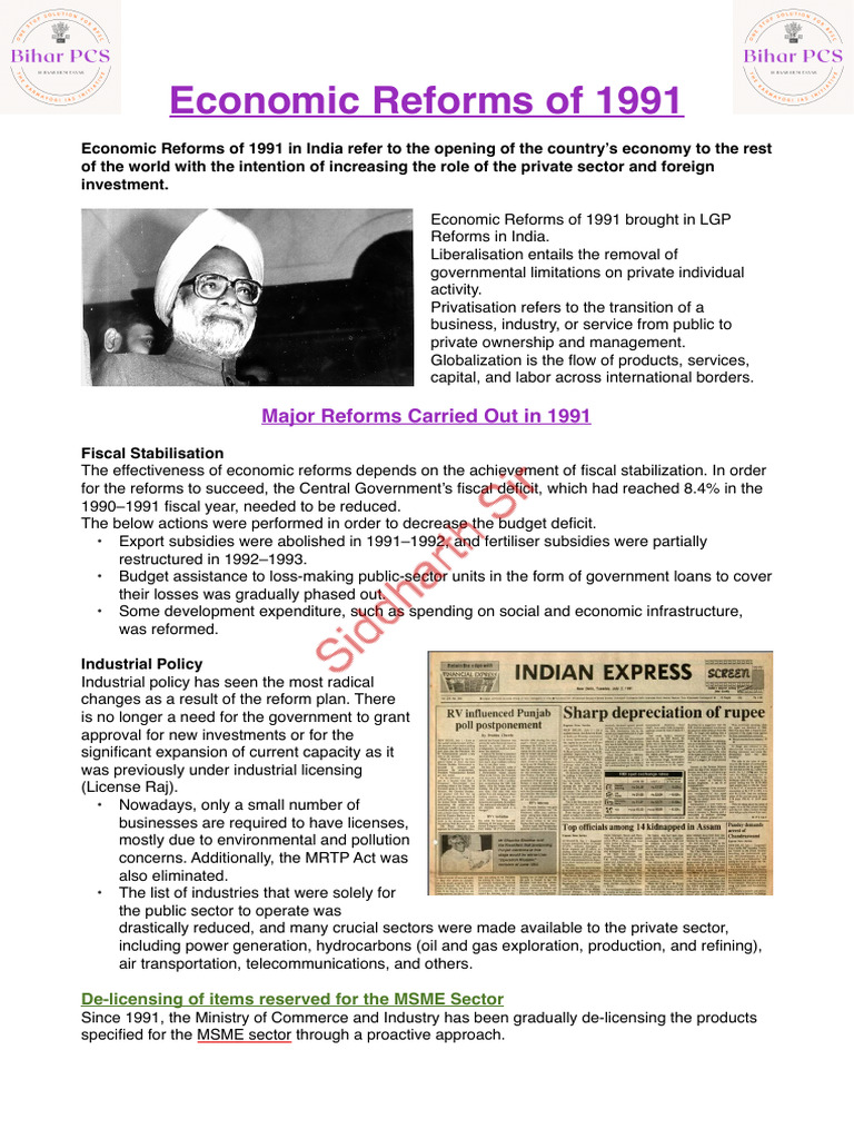 Economic reforms 1991_ | PDF | Gini Coefficient | Economic Inequality