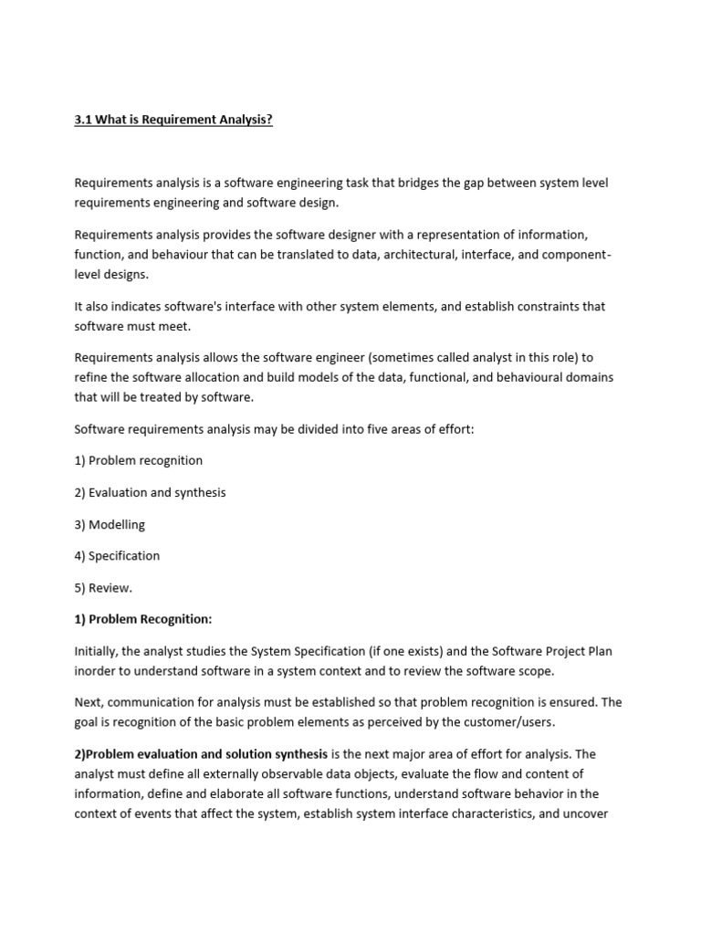 Chapter 3 of Software Engineering | PDF | System | Intelligence Analysis