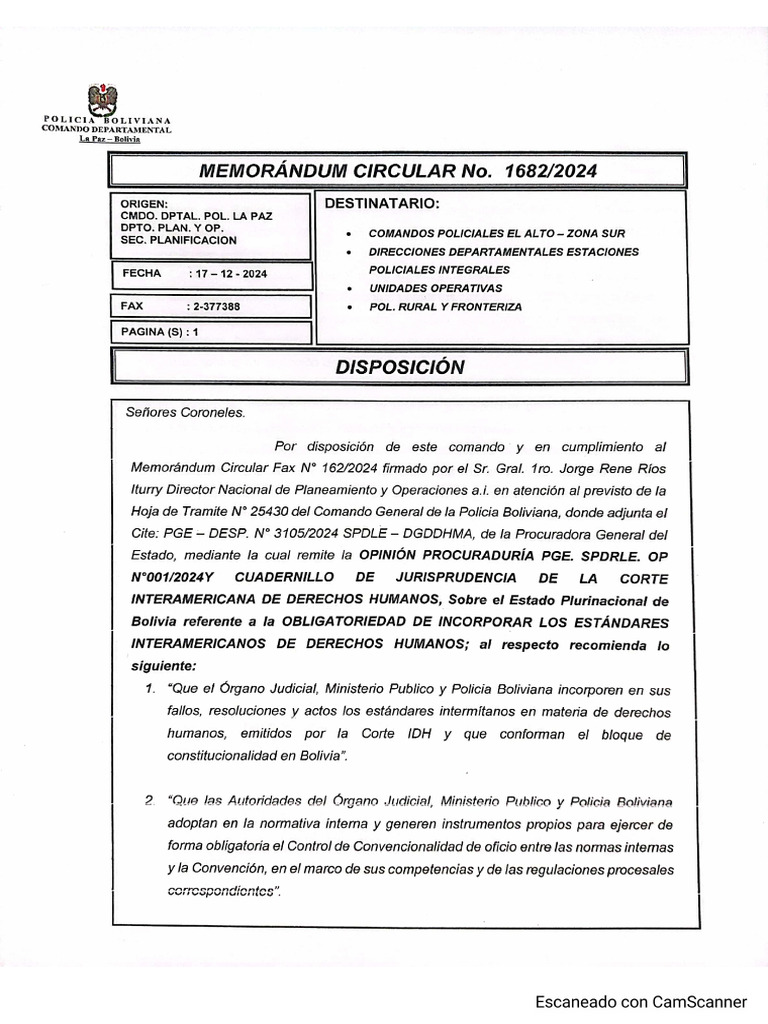 Memorandum Circular N. 16822024.. 2025 | PDF