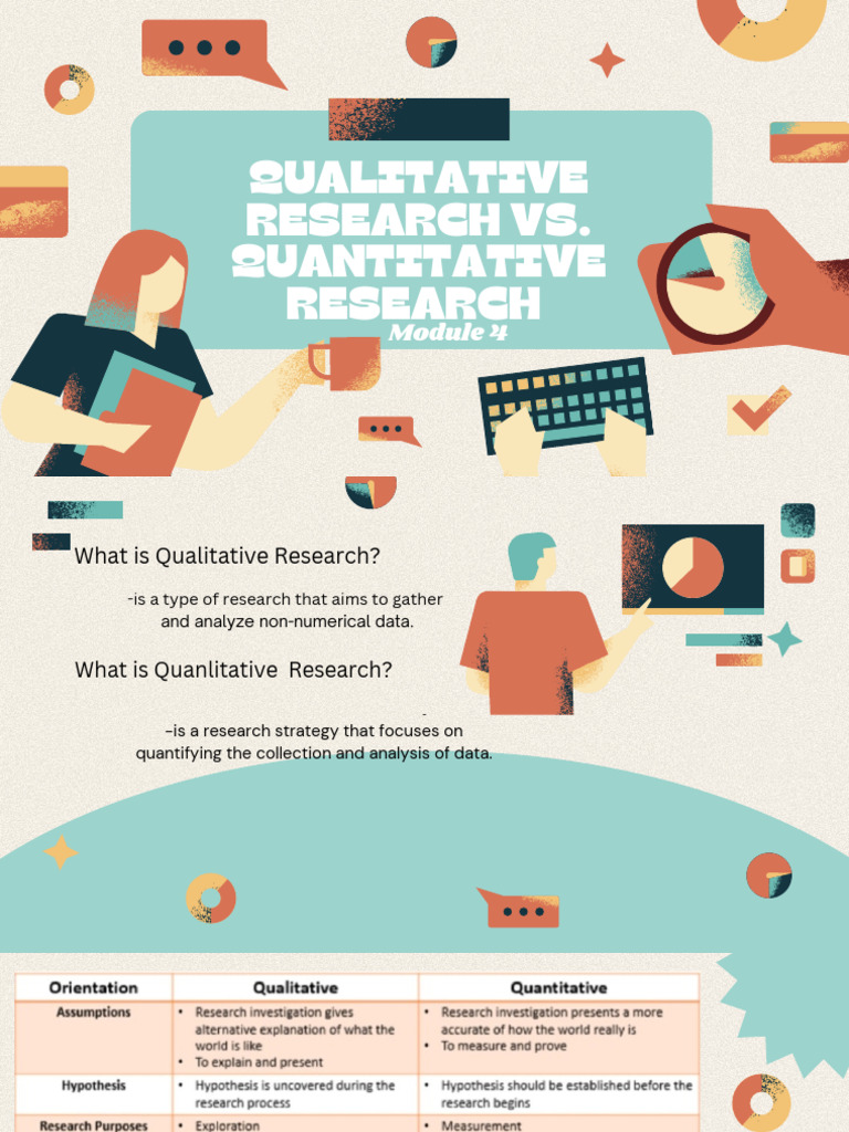 Quantitative Research vs. Qualitative Research | PDF | Qualitative ...