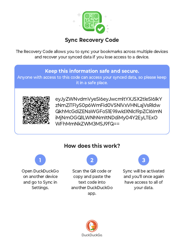 Sync Data Recovery - DuckDuckGo | PDF