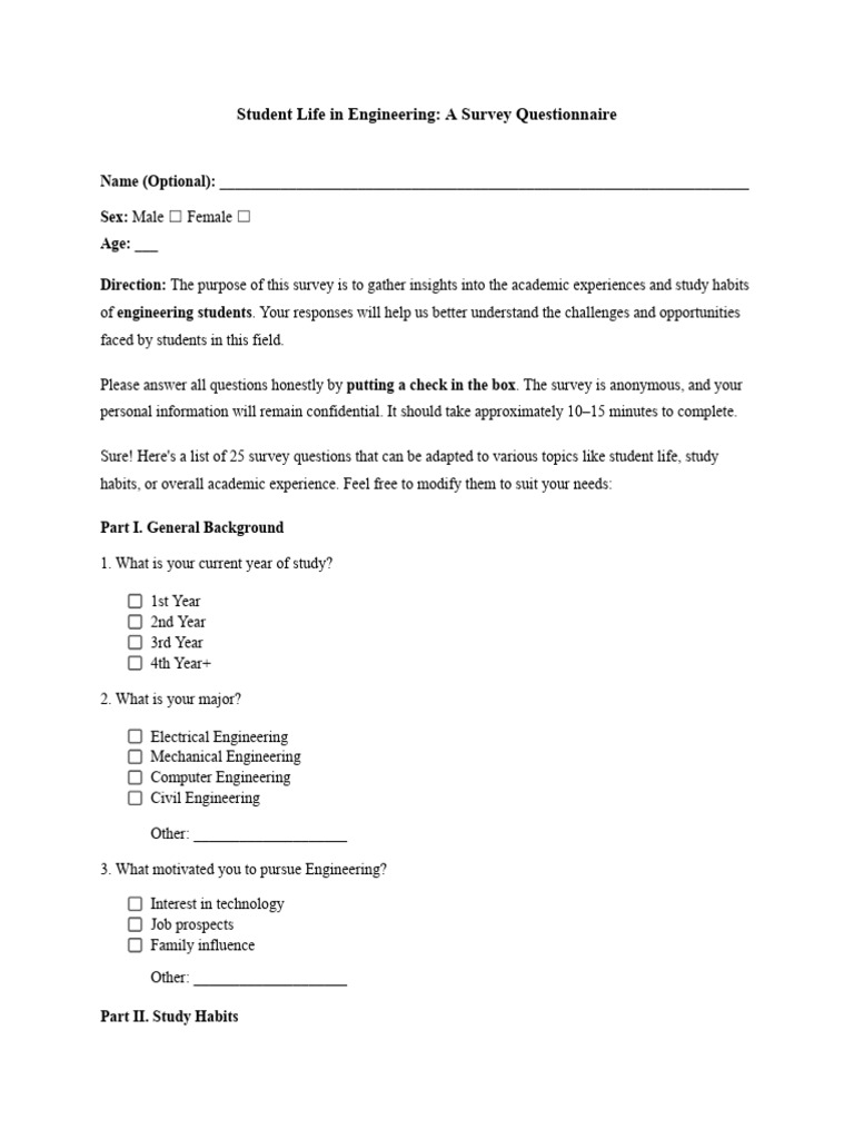 MATH4 BSEE2B SurveyQuestionnaires | PDF | Engineering