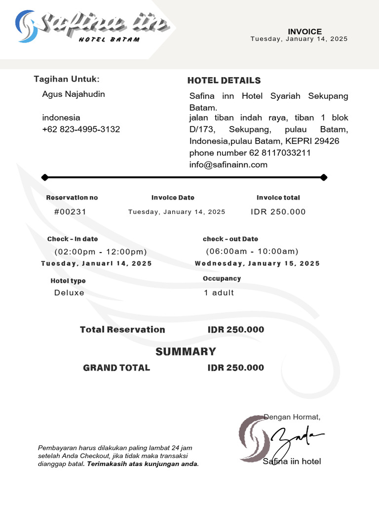 Abu-abu dan Putih Minimalis Tagihan Pembayaran Invoice_20250115_120721_0000 | PDF