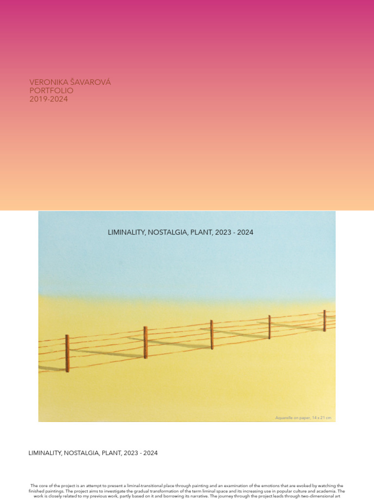Veronika Šavarová: Liminality & Nostalgia Portfolio | PDF | Paintings