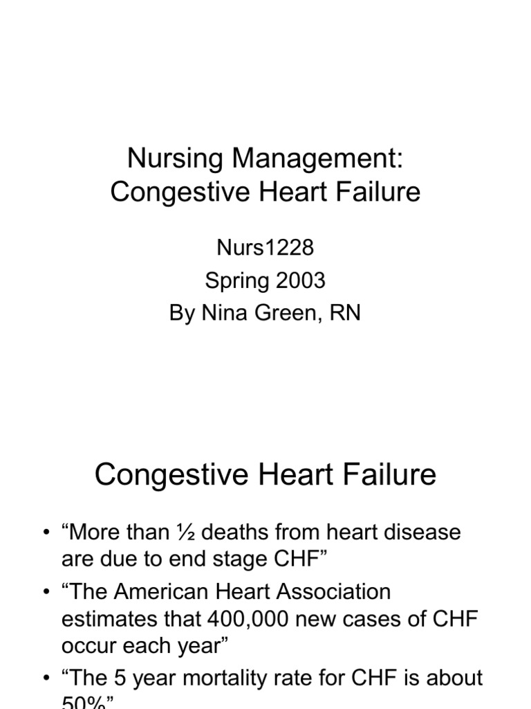 Comprehensive Overview of Congestive Heart Failure Pathophysiology ...