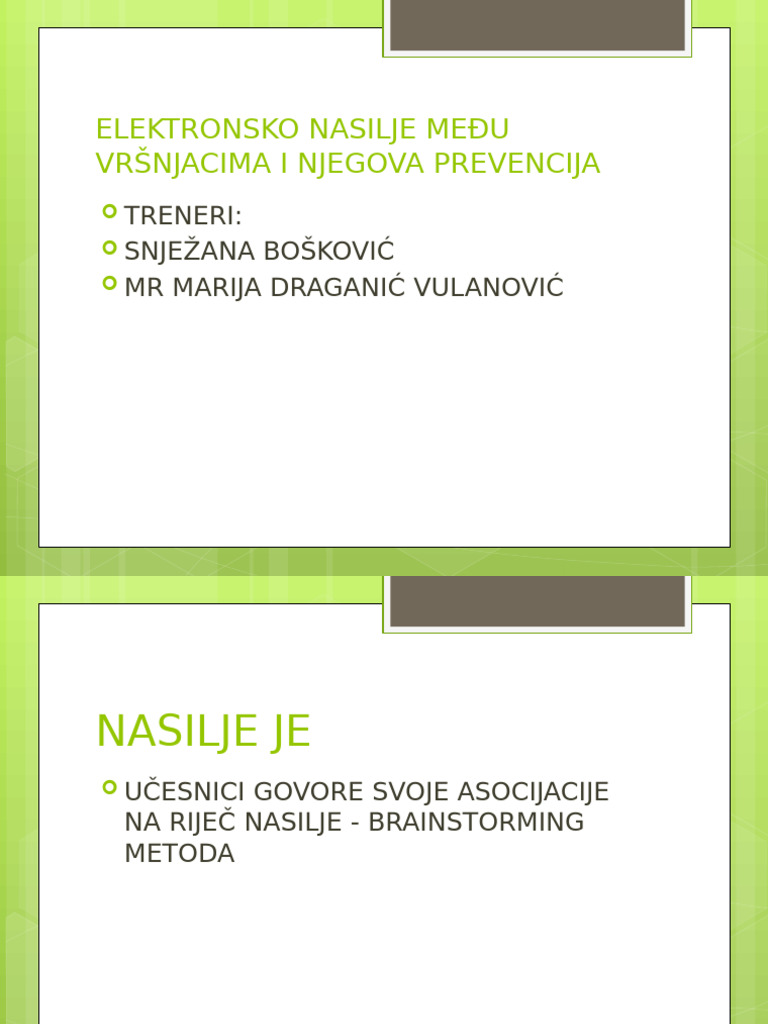 ELEKTRONSKO NASILJE MEĐU VRŠNJACIMA I NJEGOVA PREVENCIJA(1) | PDF