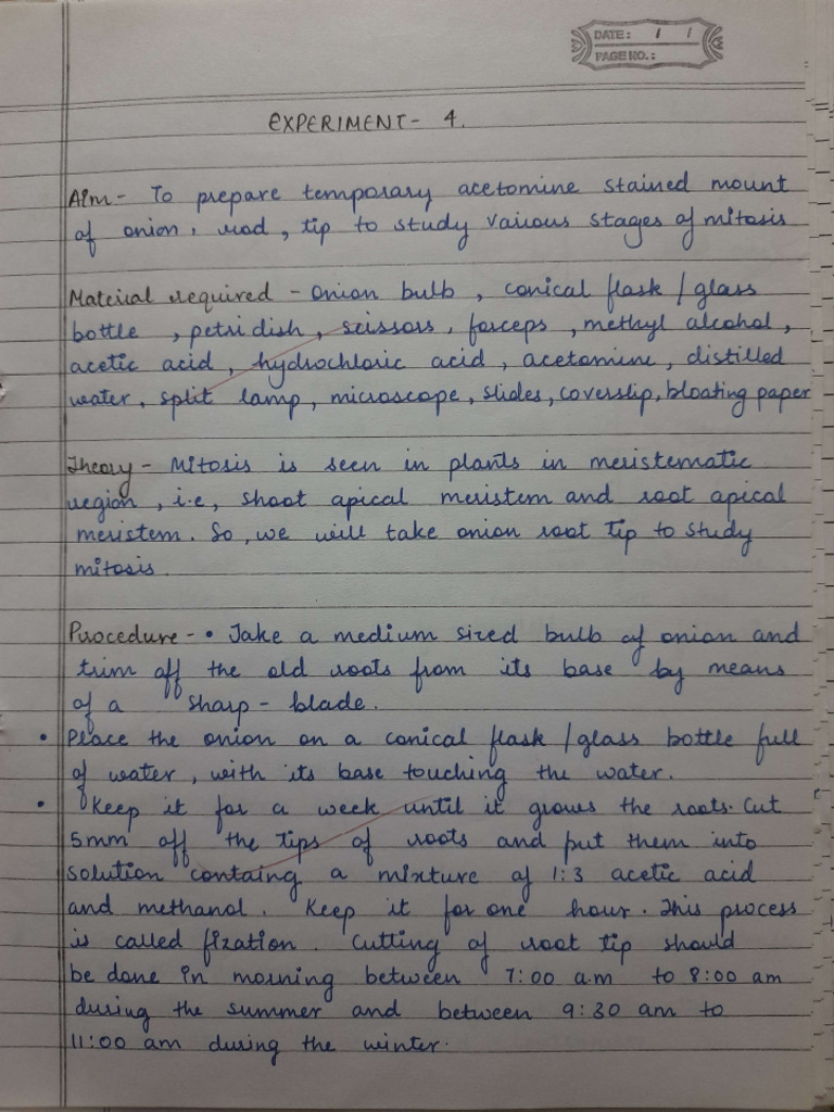 Bio Experiments After Half-yearly | PDF