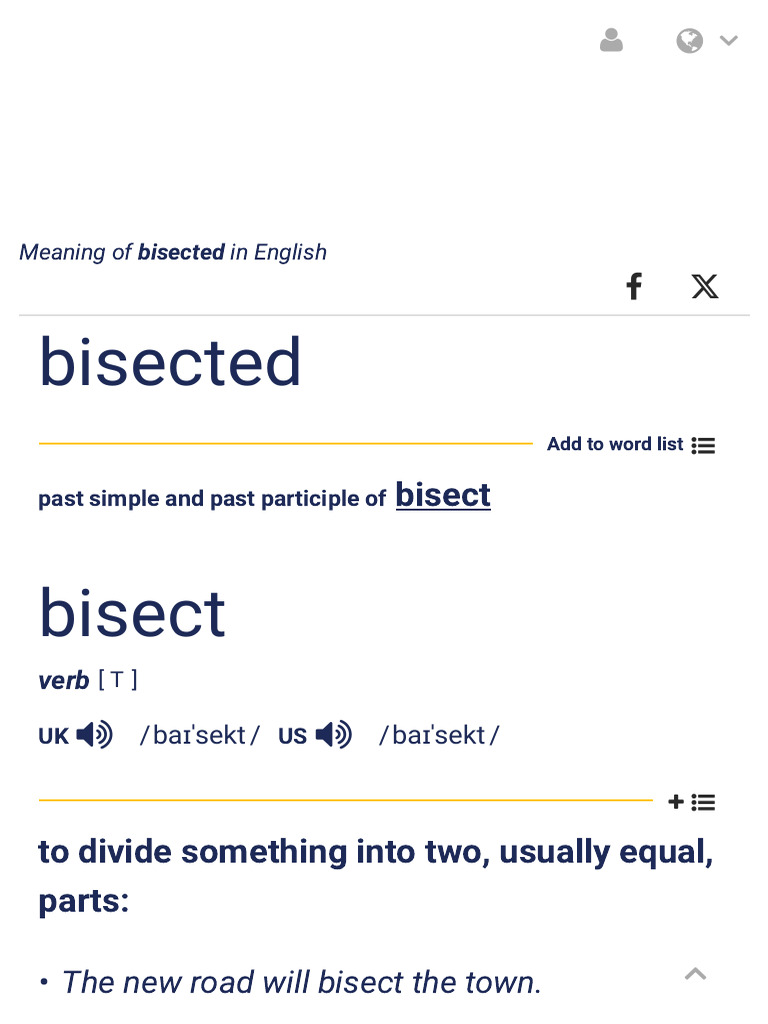Understanding 'Bisect' in English | PDF | Linguistics