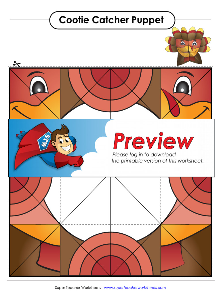 Cootie Catcher Turkey | PDF