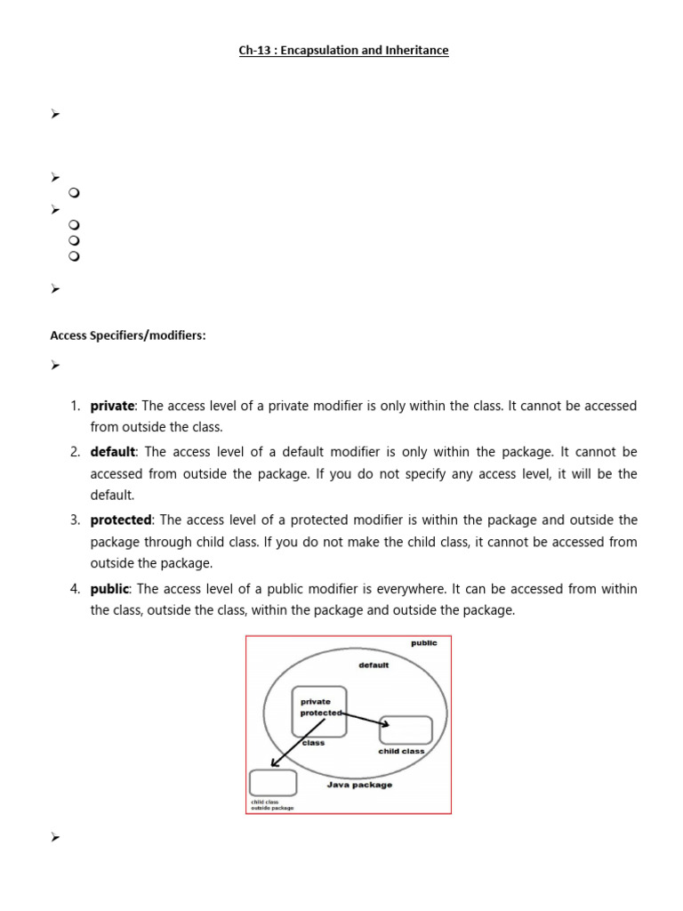 Class 10 Encapsulation And Inheritance Pdf Inheritance Object