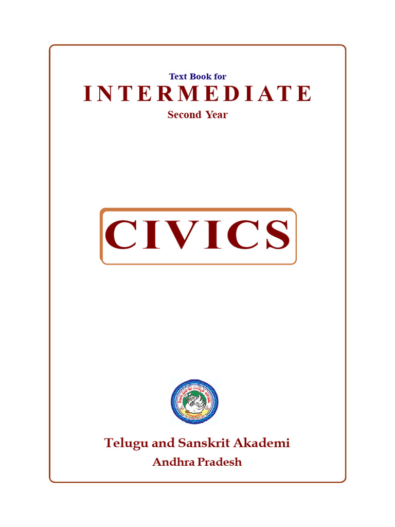Civics Textbook Inter 2year | PDF | Government | Political Science