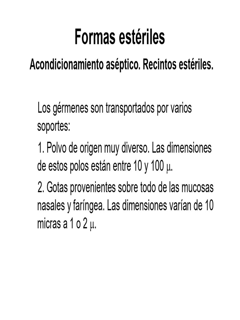Acondicionamiento de FF Estériles | PDF | Esterilización (Microbiología)