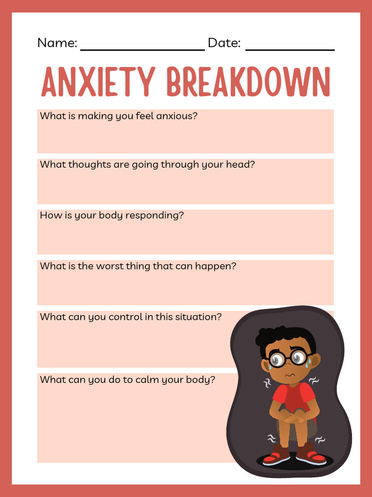 Anxiety Control Worksheet PDF | PDF