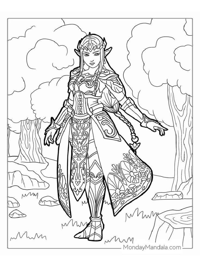 20 Zelda Coloring Pages (Free PDF Printables) | PDF
