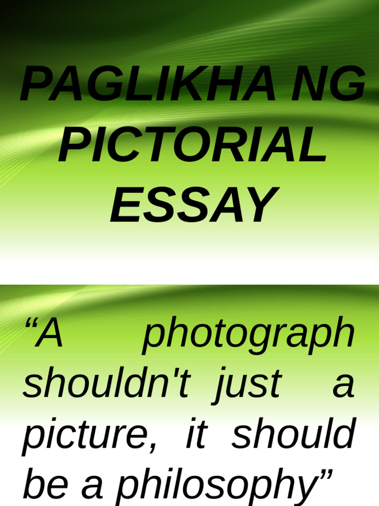 Paglikha NG Pictorial Essay | PDF