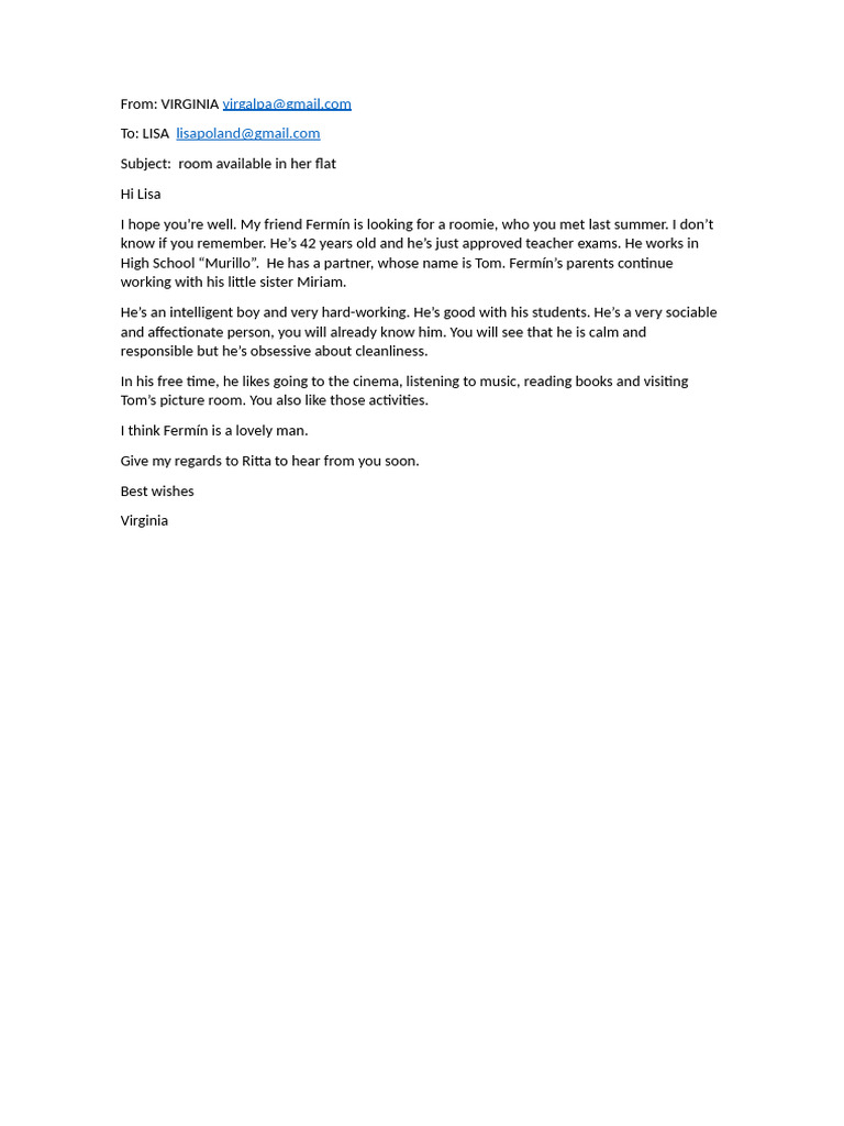 An Informal Email Eoi | PDF